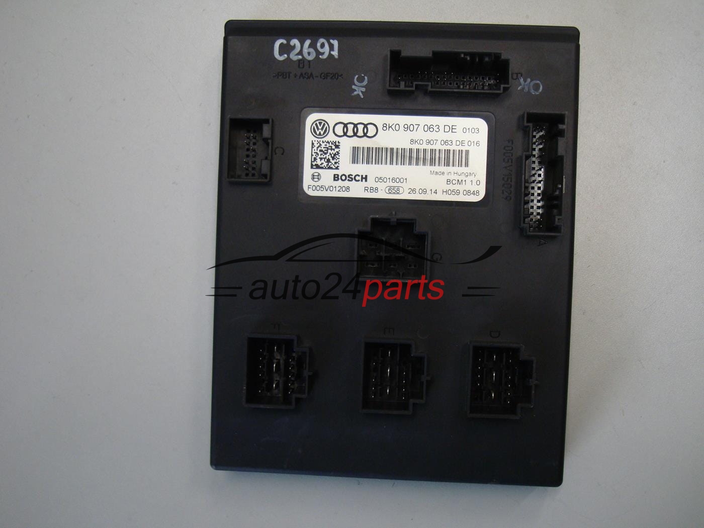 COMFORT CONTROL MODULE AUDI 8K0 907 063 DE, 8K0907063DE, BCM1 - auto24parts