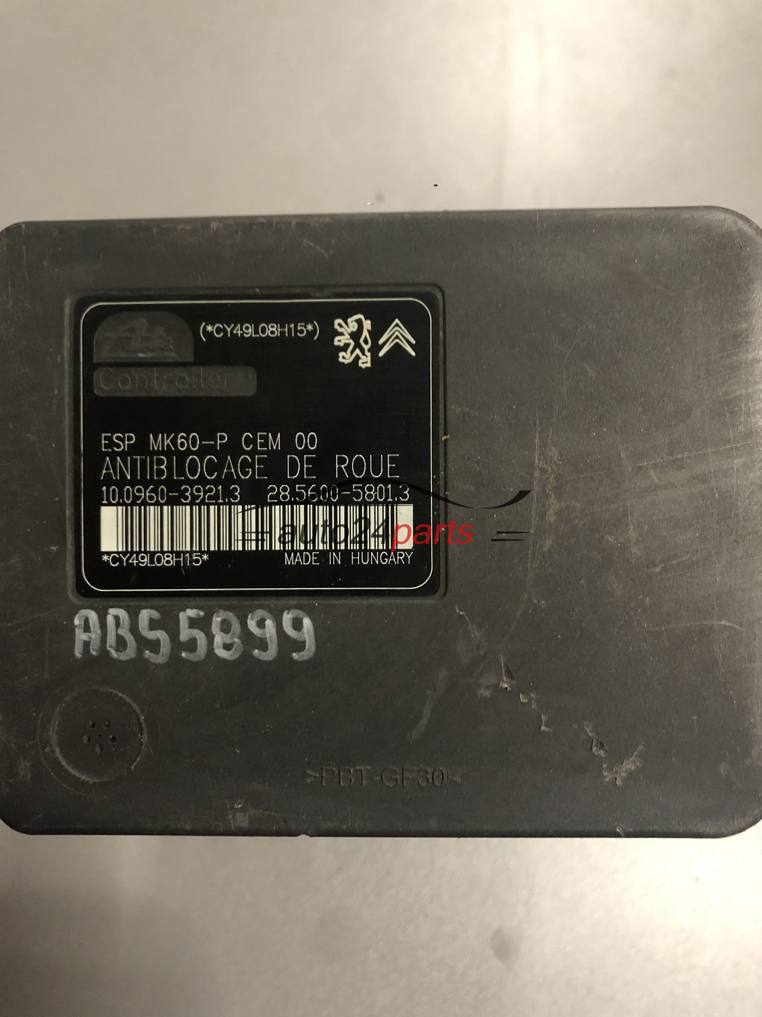 Bomba de abs PEUGEOT 9665345880 10096039213 10.0960-3921.3 auto24parts