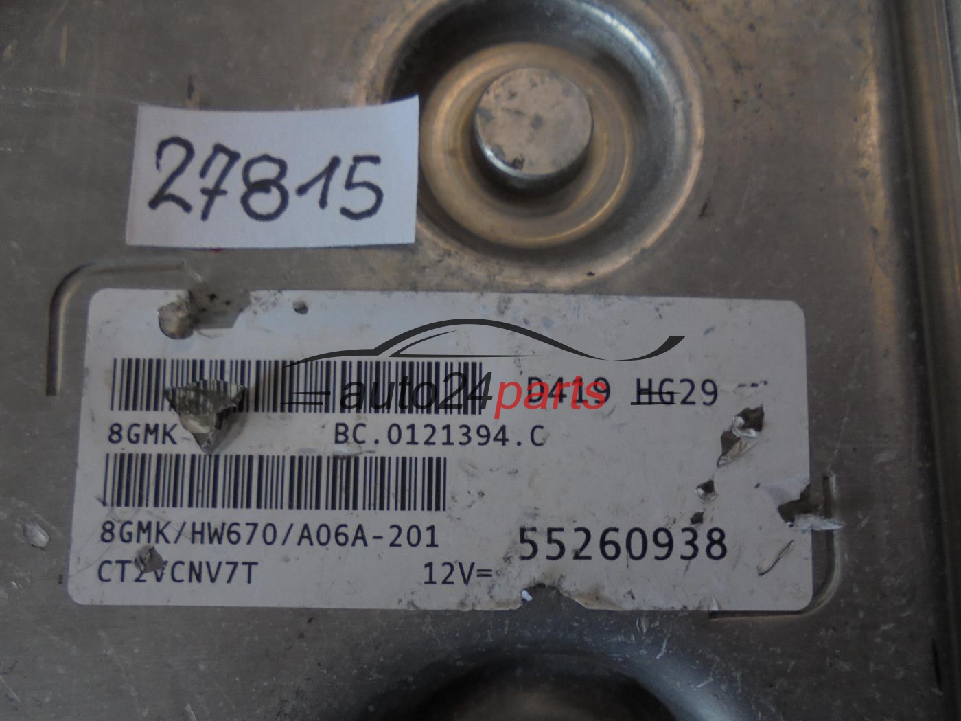 ECU ENGINE CONTROLLER FIAT 55260938 8GMK auto24parts