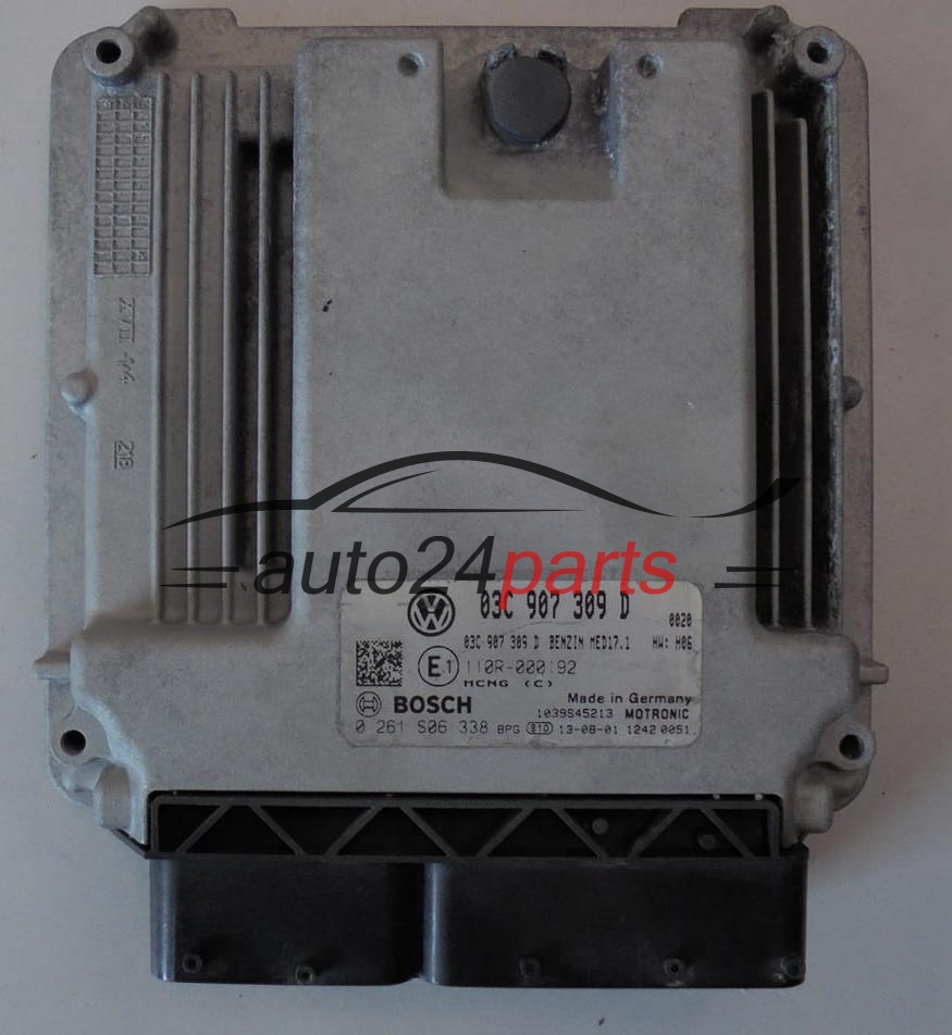ECU ENGINE CONTROLLER VW VOLKSWAGEN PASSAT, BOSCH 0 261 S06 338, BOSCH ...