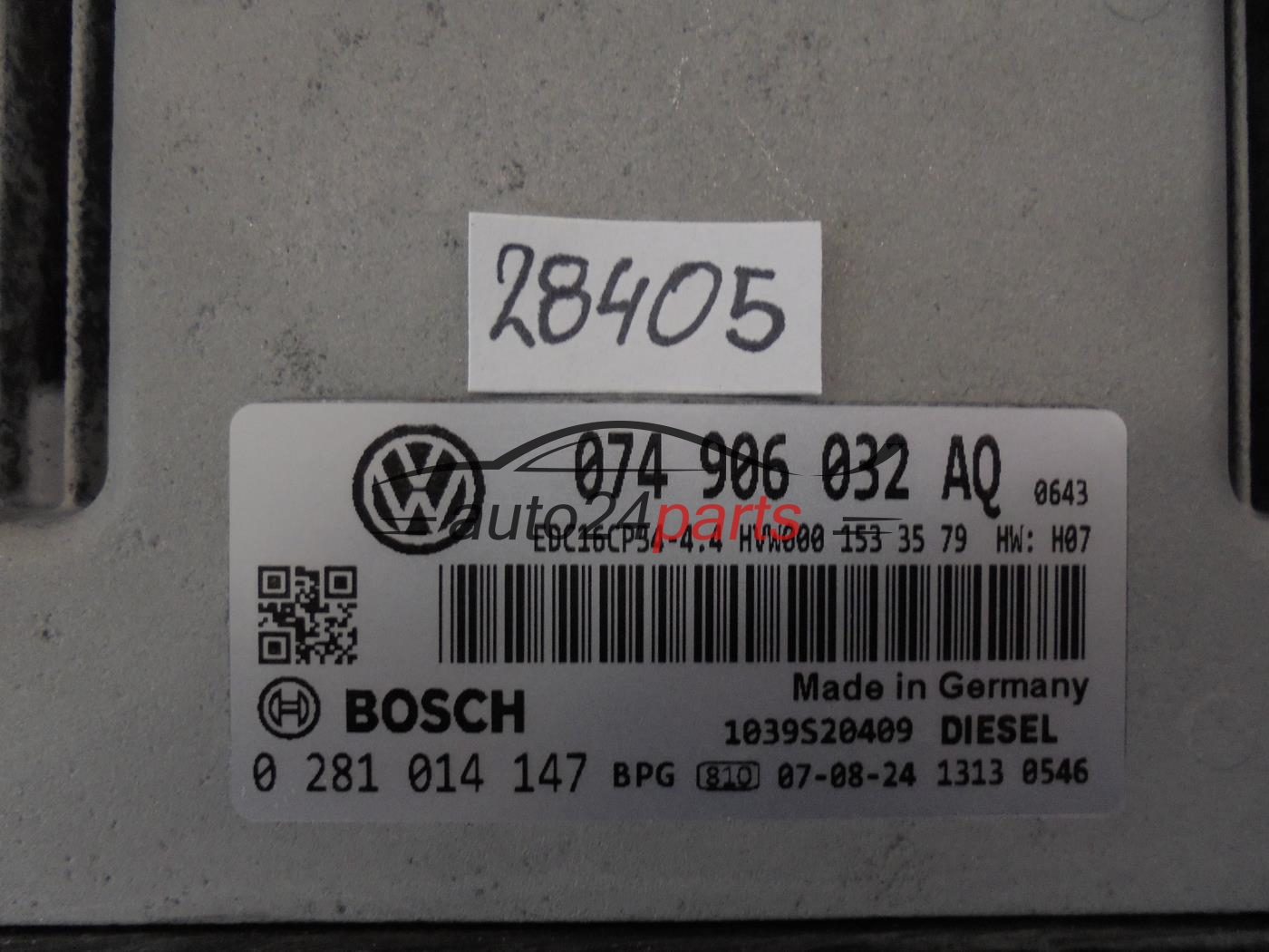ECU ENGINE CONTROLLER VOLKSWAGEN CRAFTER 0281014147 074906032AQ ...