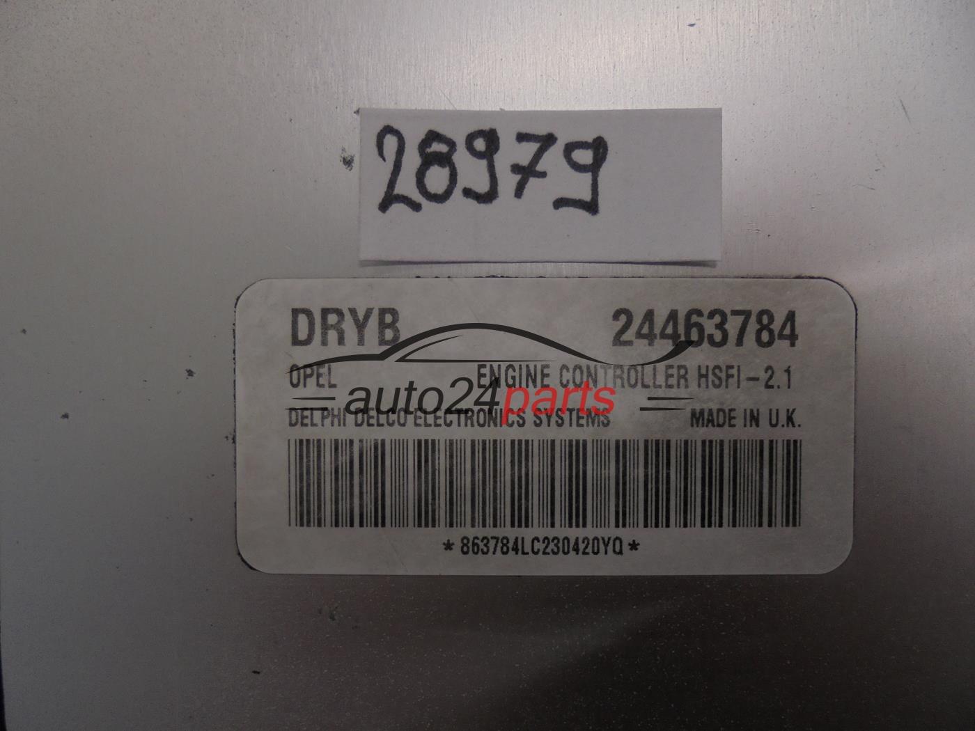 ECU CENTRALITA DE MOTOR OPEL 24463784 DRYB HSFI 2.1