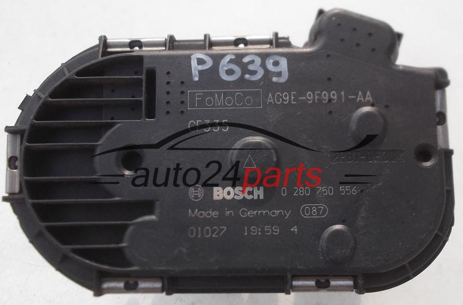 THROTTLE BODY VOLVO BOSCH 0 280 750 556, 0280750556, FoMoCo AG9E-9F991 ...