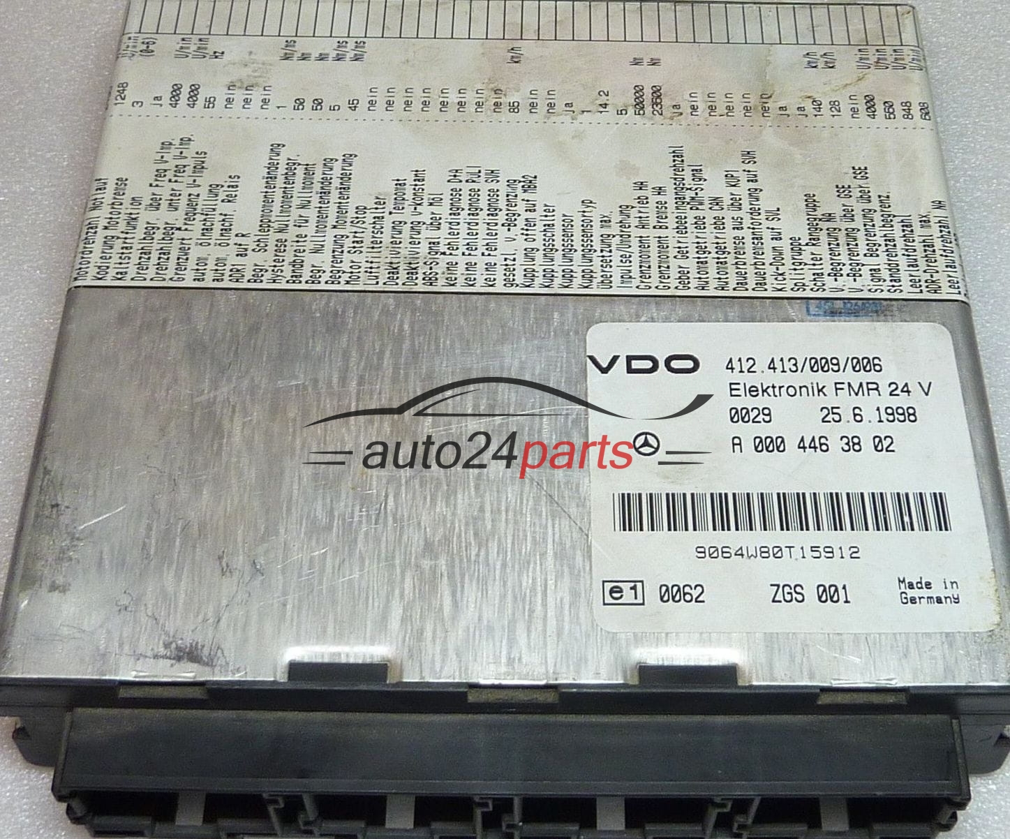 MOTORSTEUERGERÄT ECU STEUERGERAT MERCEDES ACTROS VDO A 000 446 38 02 ...