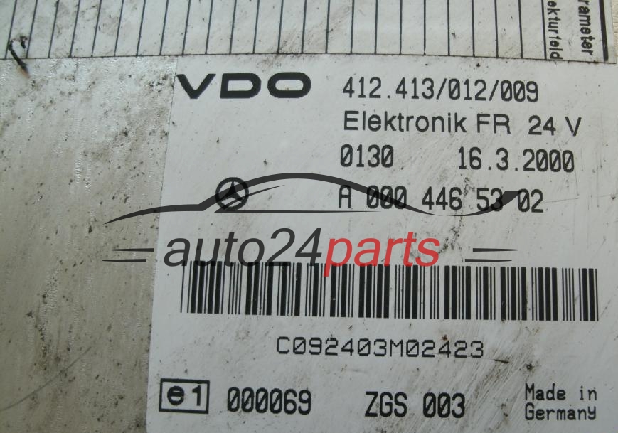 MOTORSTEUERGERÄT ECU STEUERGERAT MERCEDES ACTROS A 000 446 53 02 ...