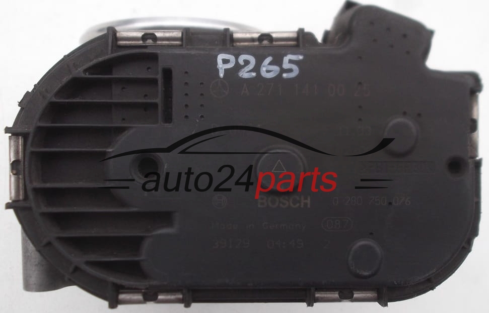 THROTTLE BODY MERCEDES BOSCH 0 280 750 076, 0280750076, A 271 141 00 25 ...