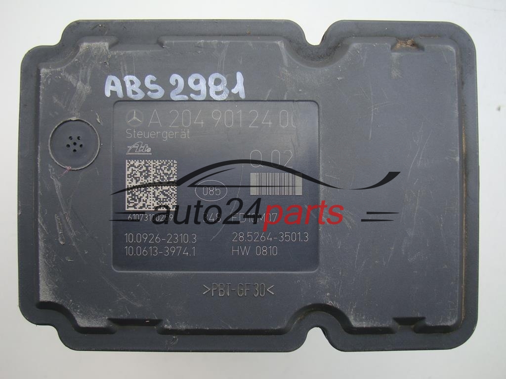 POMPE HYDRAULIQUE ET CALCULATEUR d'ABS MERCEDES W204 A 204 431 19 12 ...