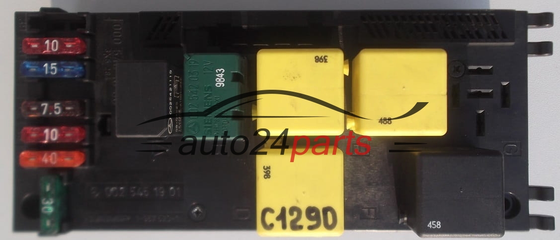 FUSE RELAY BOX ELECTRICAL COMFORT CONTROL MODULE BODY MERCEDES 002 545 ...