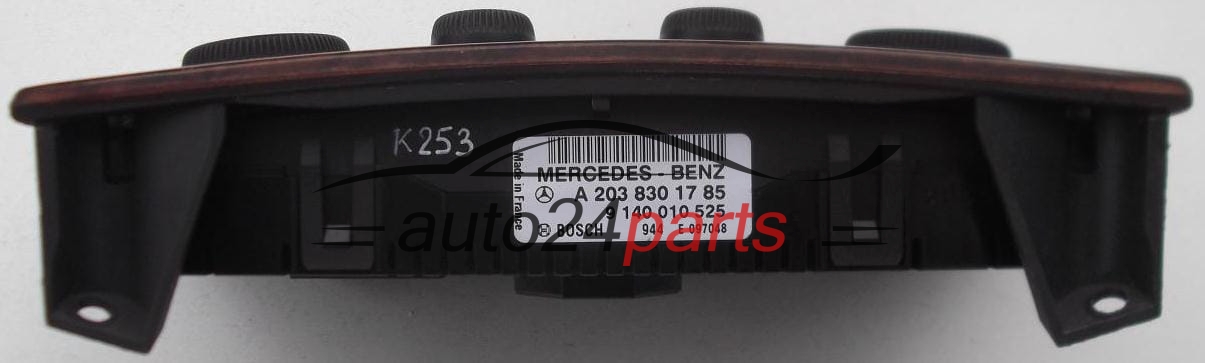 HEATING AND AIR CONDITIONING CONTROL PANEL SWITCH CLIMATRONIC MERCEDES ...