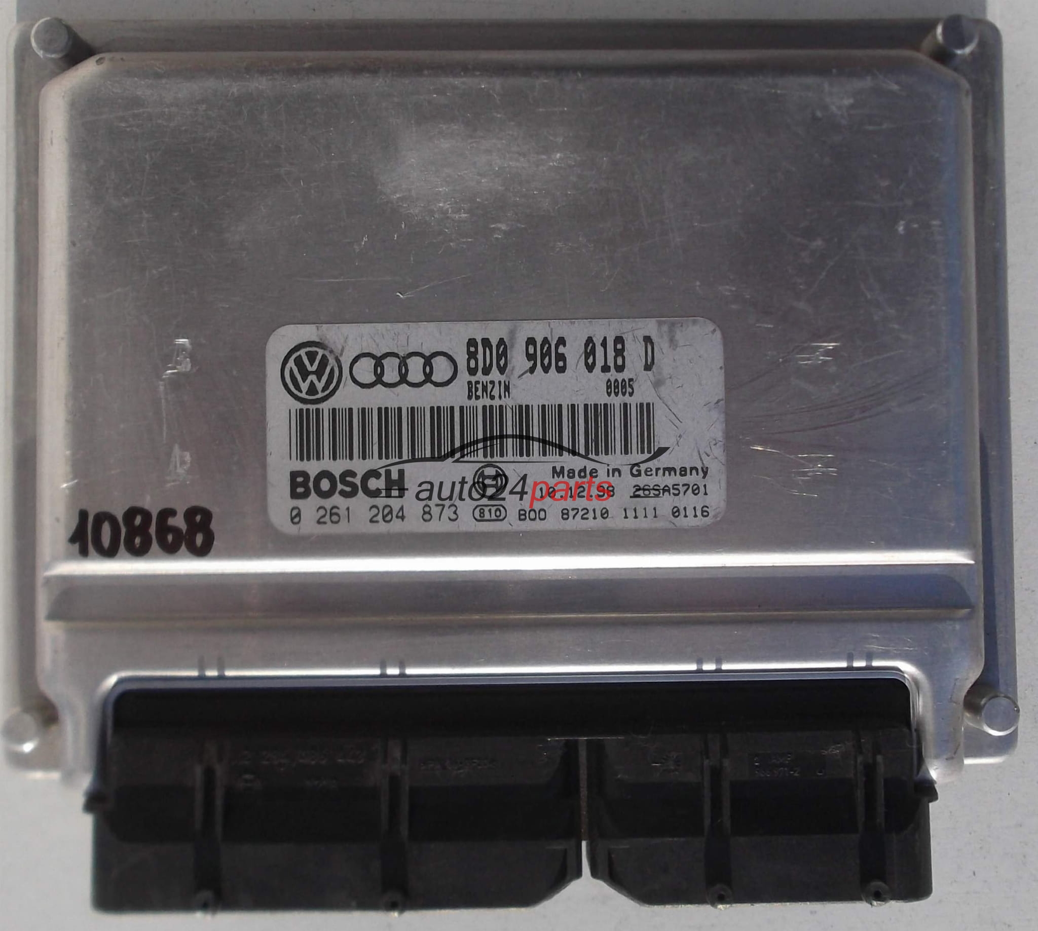 ECU ENGINE CONTROLLER AUDI A4 1.8 BOSCH 0 261 204 873, 0261204873, 8D0 ...